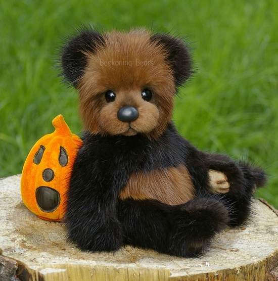 Autumn . a mink bear by Tammy Wamboldt - Bear Pile