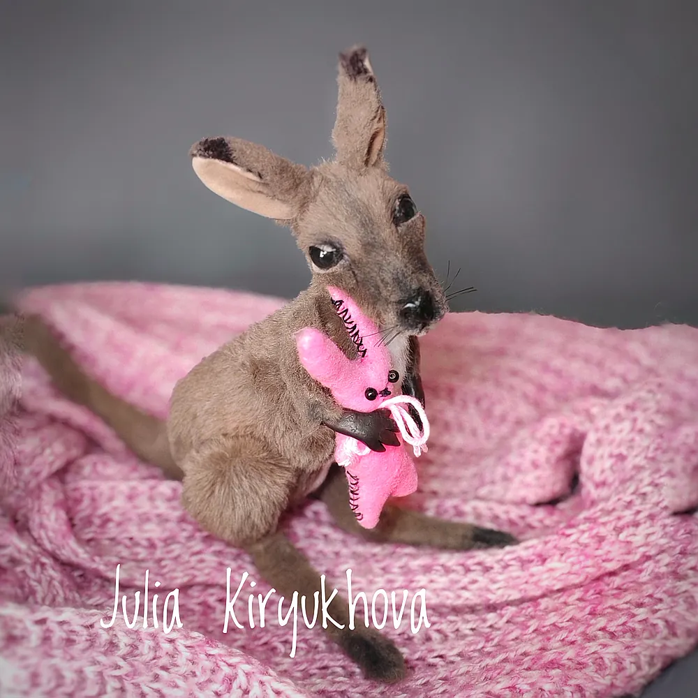 Baby kangaroo by Julia Kiryukhova - Bear Pile