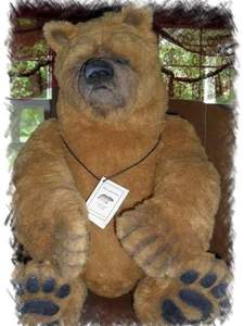 Lillian Hopper of old post office bears by Dawn Jellis-Jones - Bear Pile