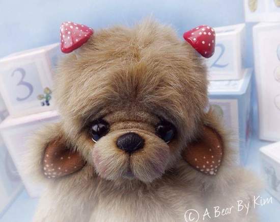 Wrinkled nose toadstool monster by A bear by kim - Bear Pile