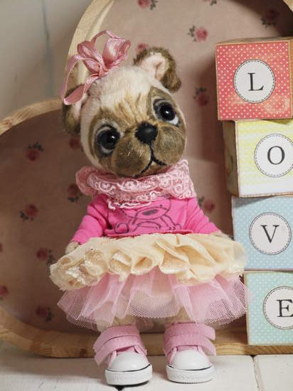 didi pug by skye rose bears - Bear Pile