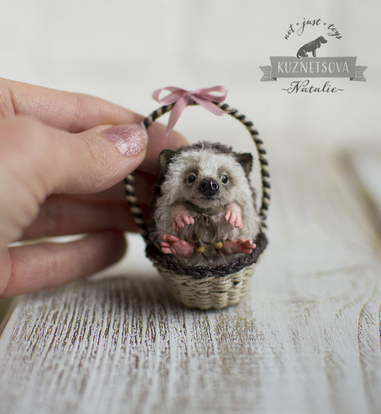 Miniature hedgehog by Kuznetsova Toys - Bear Pile