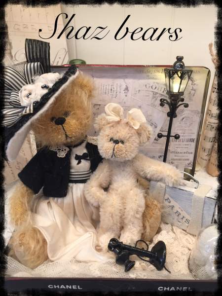 Vintage paris by Shaz Bears - Bear Pile