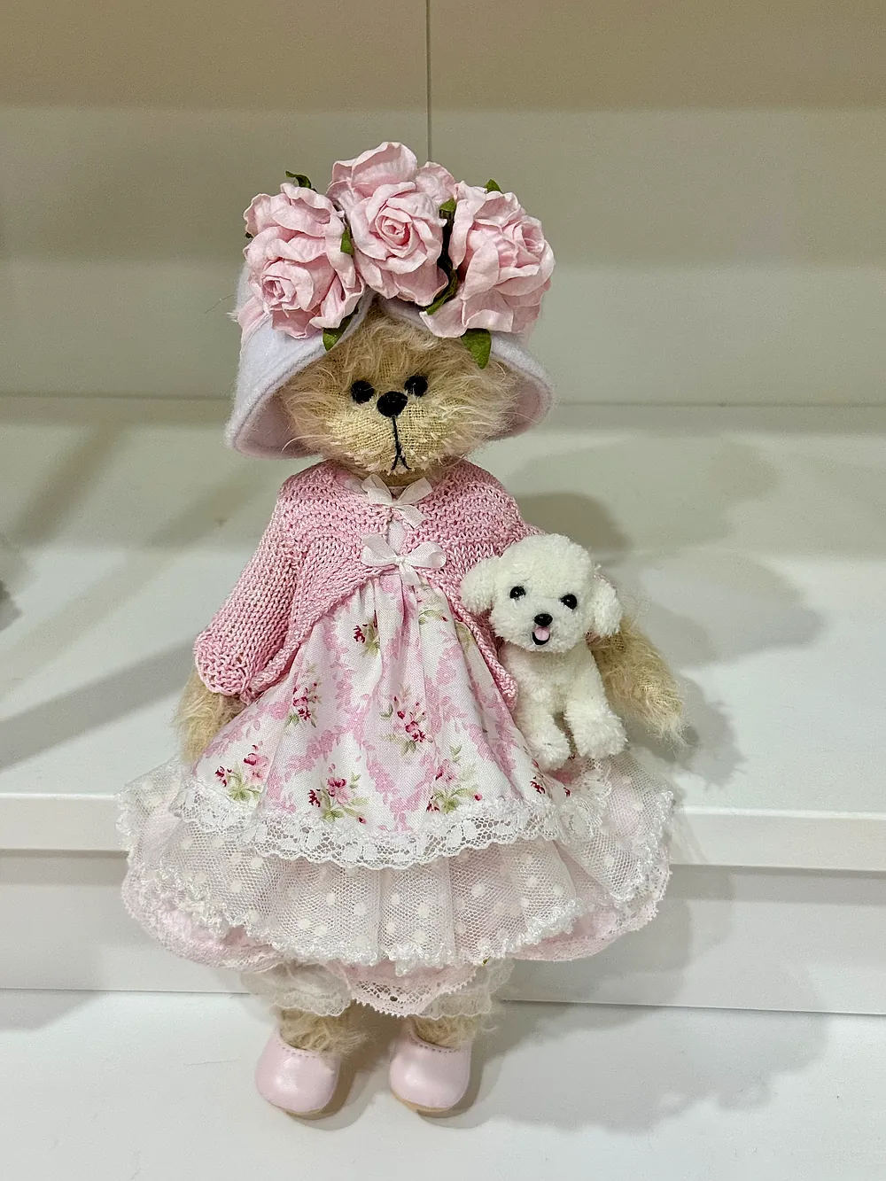 Strawberry and Cream Puff by Shaz Bears - Bear Pile