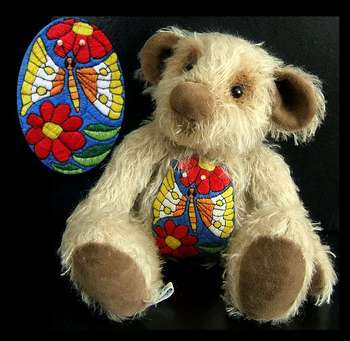 Butterfly a hand embroidered Bear by Bears of Bath - Bear Pile