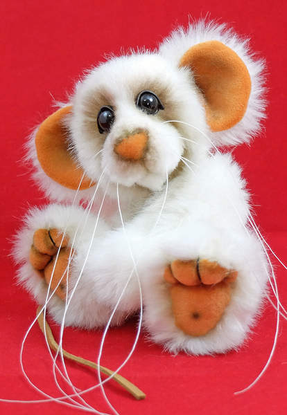 Moonlight a fluffy Mousebear by Bears of Bath - Bear Pile