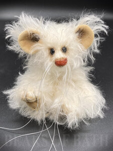 A hand embroidered Poppy Bear by Bears of Bath - Bear Pile