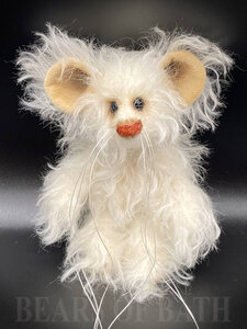 A hand embroidered Poppy Bear by Bears of Bath - Bear Pile