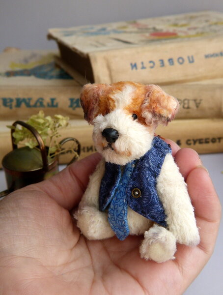 Foxterrier by Maria Rubtsova - Bear Pile