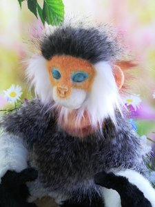 stuffed monkey Mandrill by Natalia Vasileva - Bear Pile