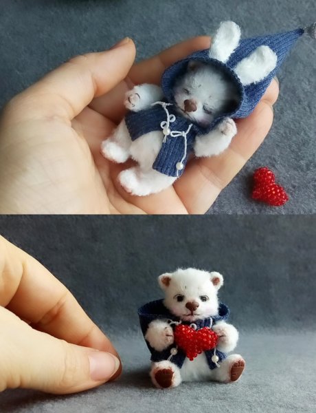 Miniature bear cub Barni by Olga Kravtsova - Bear Pile