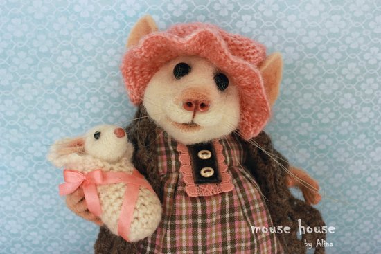 Mouse with a Little Baby Mouse by Alina Senechko - Bear Pile