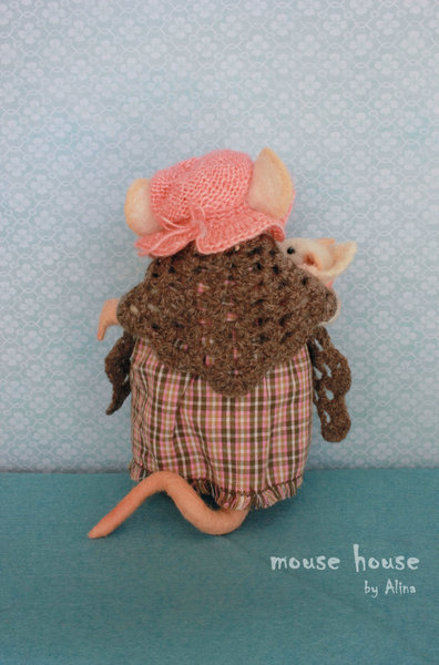 Mouse with a Little Baby Mouse by Alina Senechko - Bear Pile