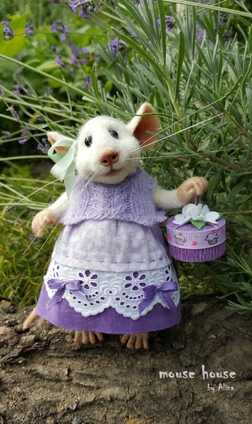 Lavender Mouse by Alina Senechko - Bear Pile
