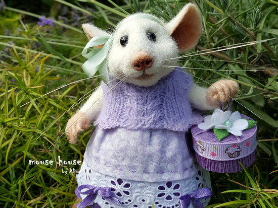 Lavender Mouse by Alina Senechko - Bear Pile