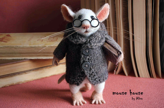 Mouse with a Little Baby Mouse by Alina Senechko - Bear Pile