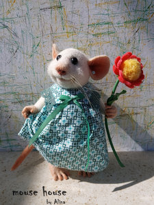 Mouse with a Little Baby Mouse by Alina Senechko - Bear Pile