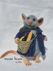Mouse with a Little Baby Mouse by Alina Senechko - Bear Pile