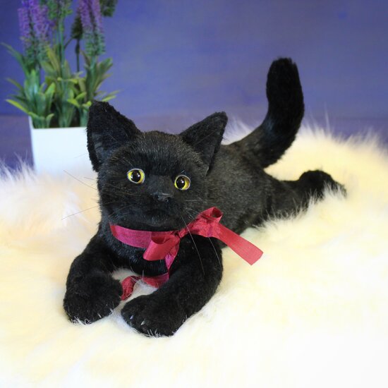 realistic soft toy Black Kitten by Soboleva Irina - Bear Pile