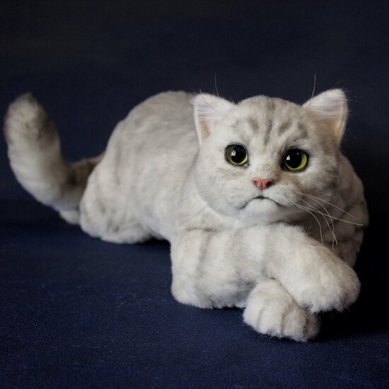 realistic soft toy British Cat by Soboleva Irina - Bear Pile