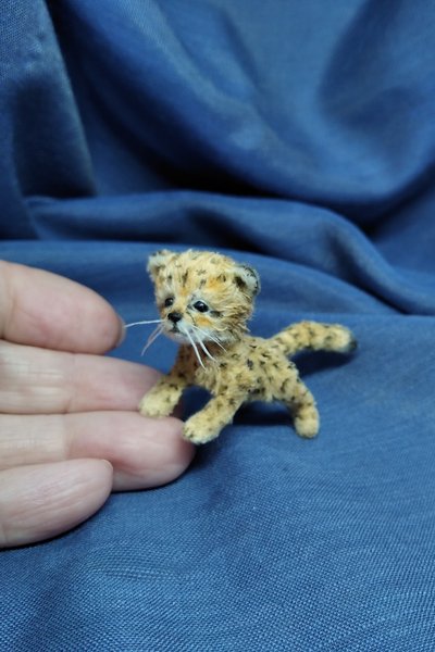 Miniature cheetah cub Che by Marina Petrova - Bear Pile