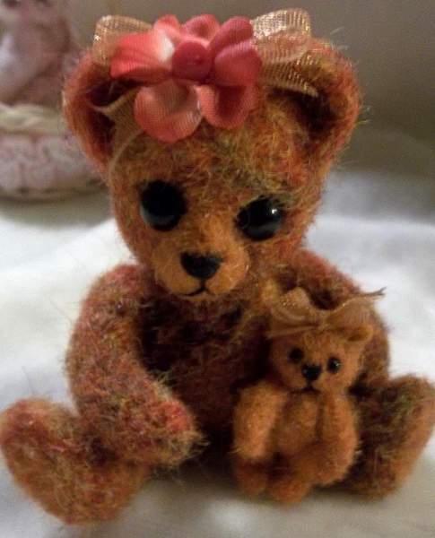 Tia and Mia micro and mini bears by Boston Bears - Bear Pile