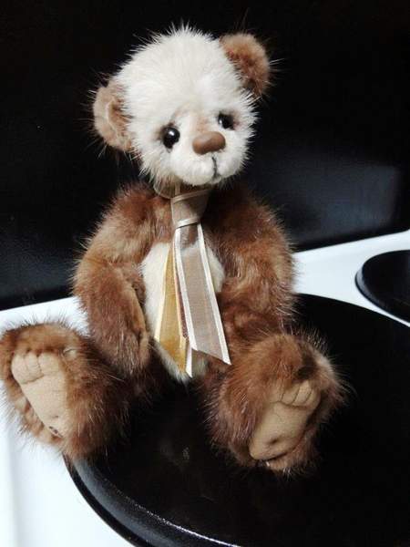 Mink bear by Dotty by Dotty Dunn - Bear Pile