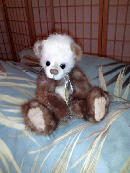 Mink bear by Dotty by Dotty Dunn - Bear Pile