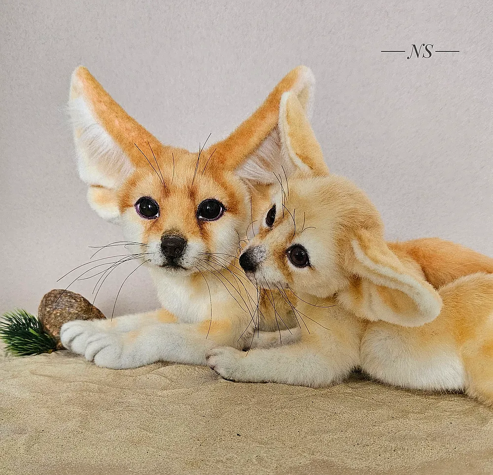 Fennec fox. Mother by Natalie Sokolova - Bear Pile