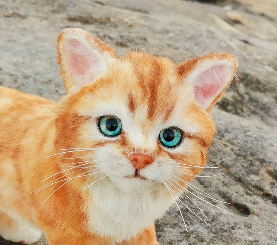 Realistic toy kitten by Elena Ivchenko - Bear Pile