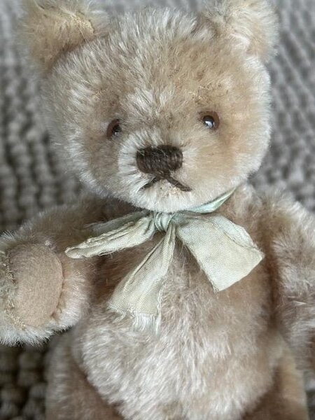 Tan mohair bear by Unknown - Bear Pile