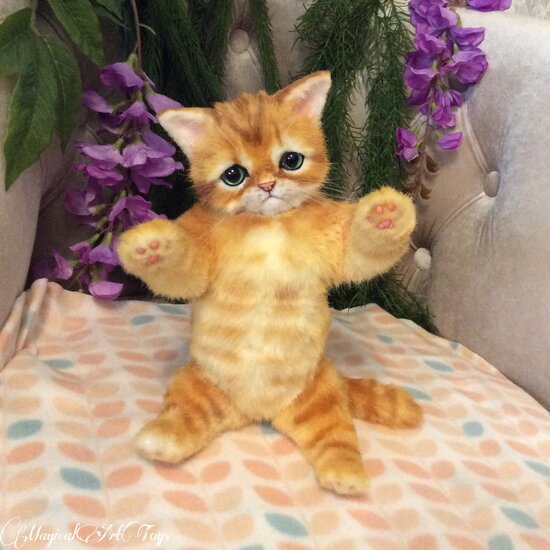 Realistic tabby red kitten by Svetlana Panchenko - Bear Pile