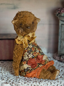 Bear with a doll - Artist Bears and Handmade Bears