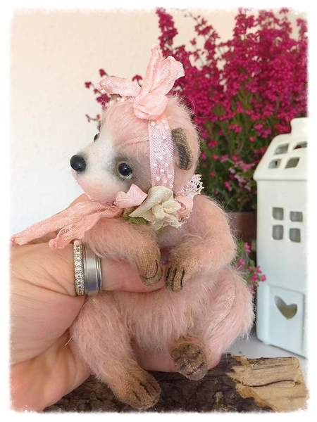 Little Pink Bear by Sadovska Tetiana - Bear Pile