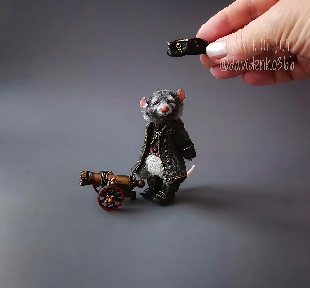 Naval Gunner rat by Елена Давиденко - Bear Pile