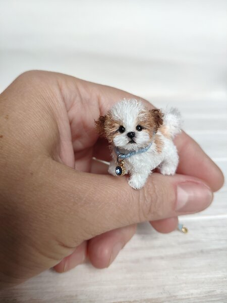 tiny Duffy puppy by Fedenko Natalia - Bear Pile