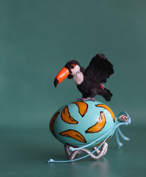 Miniature Toucan Toco by Nataliia Ivanova - Bear Pile