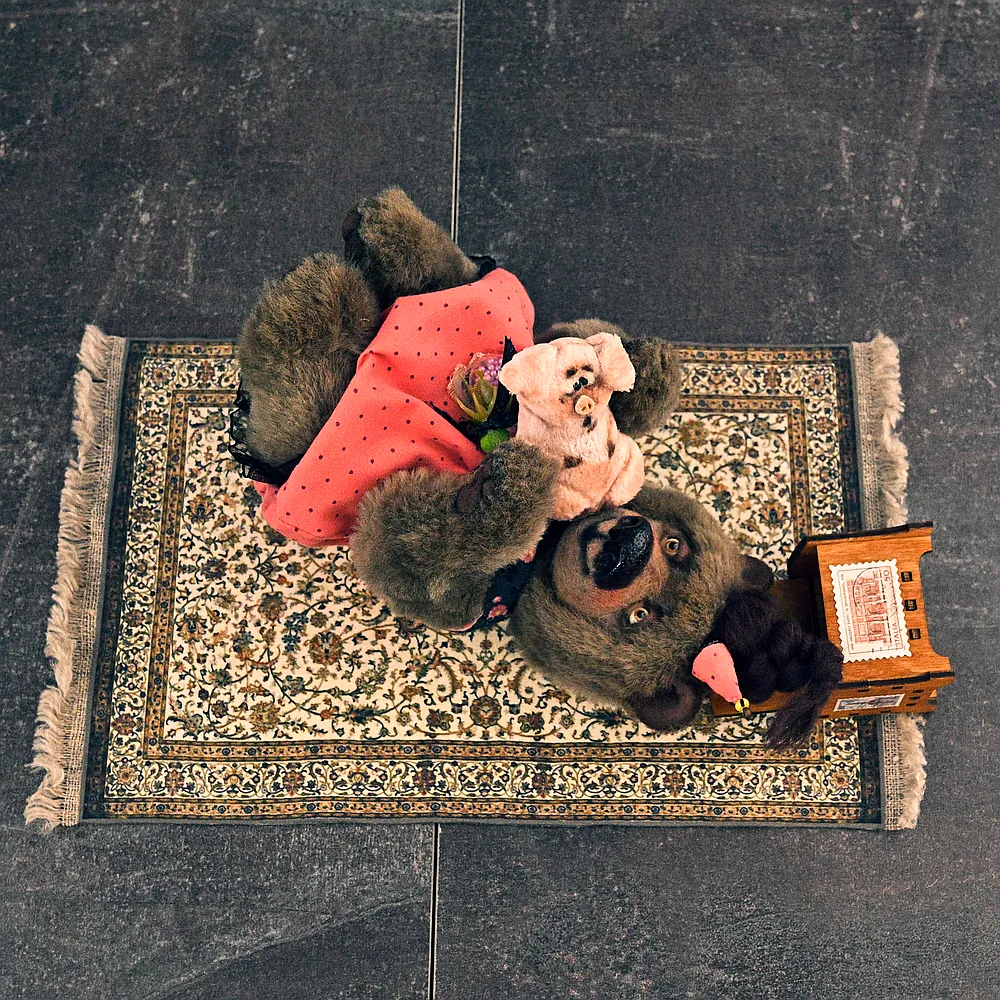 Author's Teddy Bear Toy Tomochka by Fedorova Oksana (OxMark) - Bear Pile