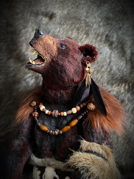 Shaman bear by Alena Kamekina - Bear Pile