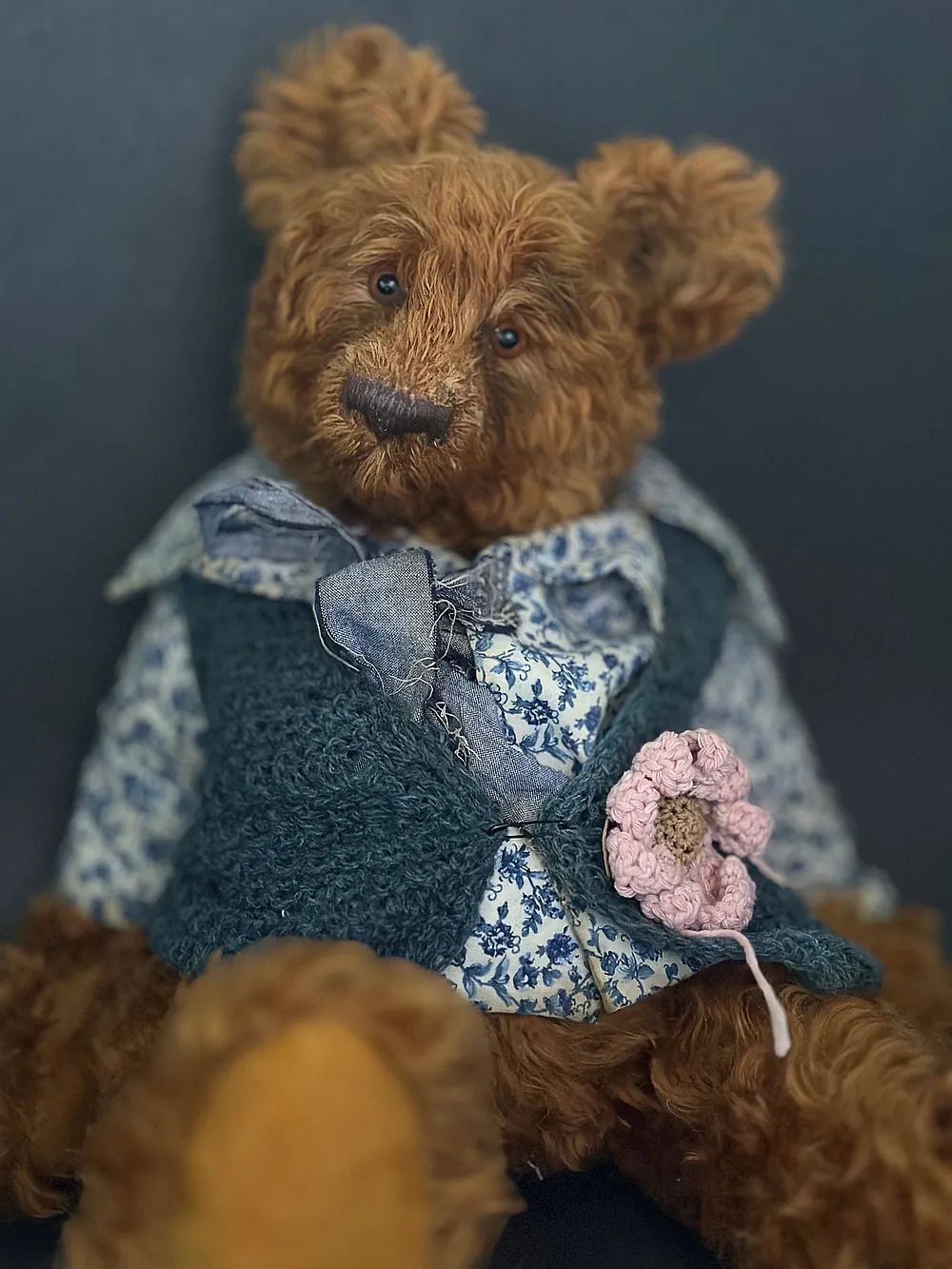 Hand-Knit Sweater Bear by ForbearingBears - Bear Pile