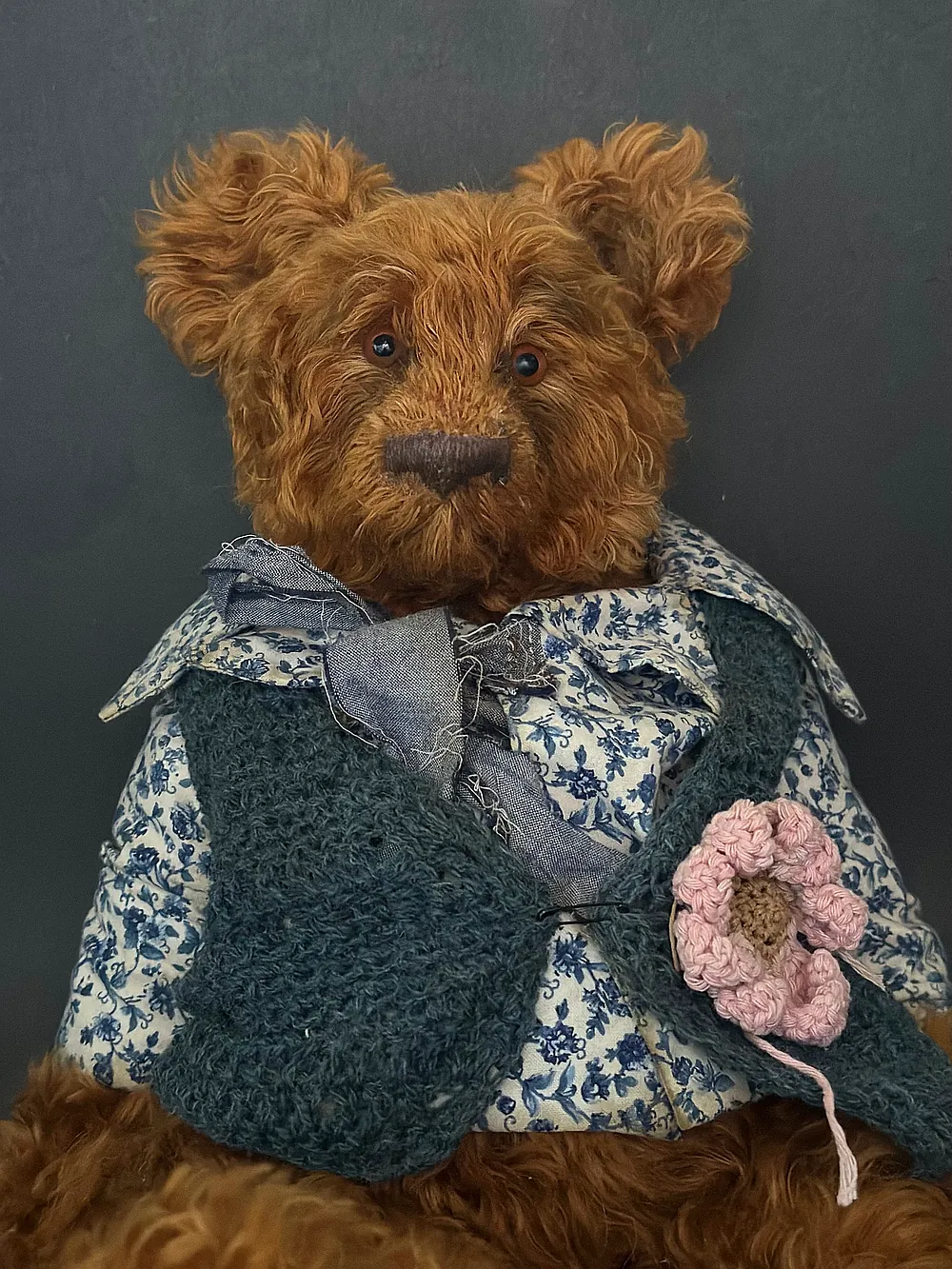 Hand-Knit Sweater Bear by ForbearingBears - Bear Pile