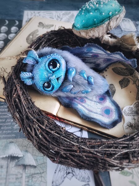 Cute baby Moon Moth by MaGy - Bear Pile