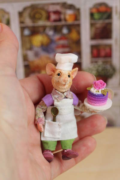 miniature - mouse best chef by Happy Family - Bear Pile