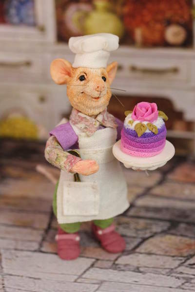 miniature - mouse best chef by Happy Family - Bear Pile