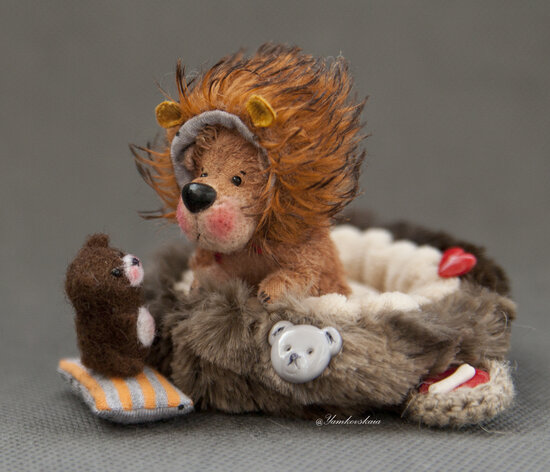 Bear cub Lida by Marina Yamkovskaia - Bear Pile