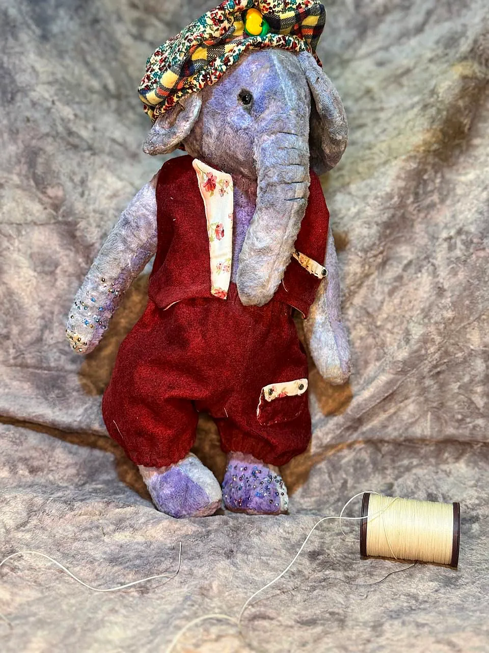 Elephant in a beret by Natalya Pershina - Bear Pile