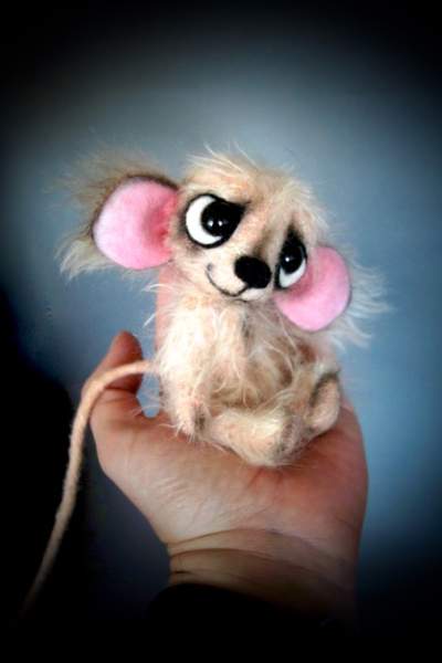 Kitkat the little Mouse by Lies & Lot Art Bears - Bear Pile