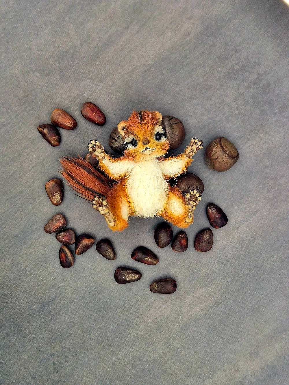 Tiny chipmunk Kedrik Shishechkin by Tomochka Chistyakova - Bear Pile
