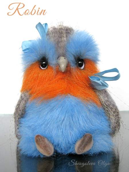 Birdie Robin.:-) by Sheogoleva Olga - Bear Pile