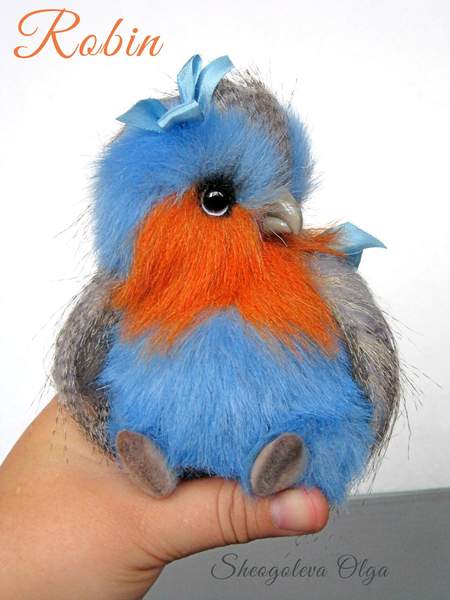 Birdie Robin.:-) by Sheogoleva Olga - Bear Pile